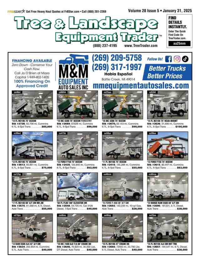 Tree & Landscape Equipment Trader Digital Edition Archive | TreeTrader.com