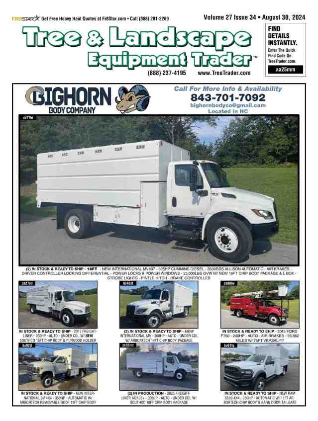 Tree & Landscape Equipment Trader Digital Edition Archive | TreeTrader.com